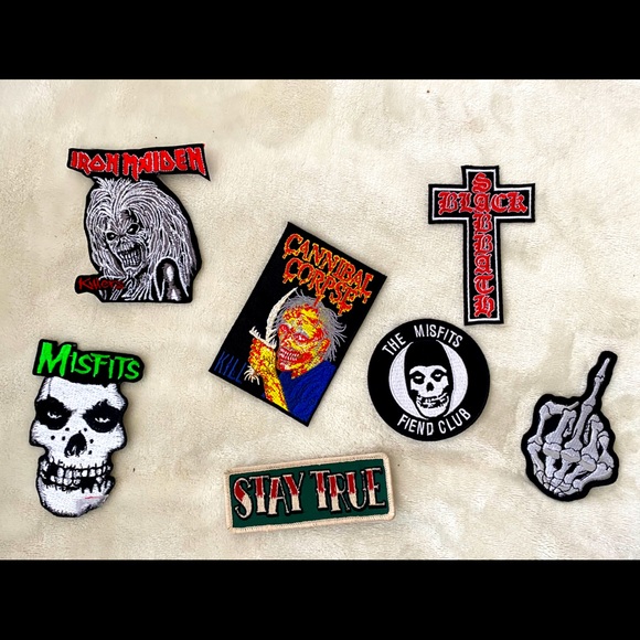 Accessories | Vintage Punk Metal Patch Bundle | Poshmark